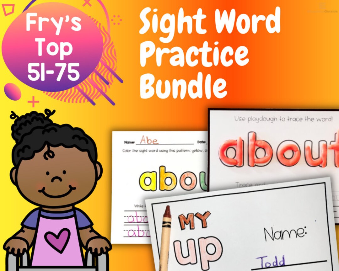 250 PAGES | Frys 51-75 | Sight Words | Mega Bundle | Coloring ...