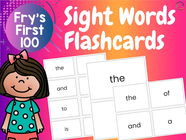 First 100 | Fry Sight Words | Printable Flash Cards | First Grade ...