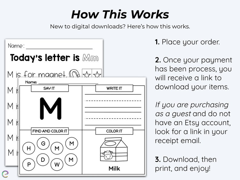 42 Letter M Education Worksheets Letter Worksheet Mega Bundle - Etsy