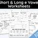Short Vowels, Long Vowel Worksheets, Long E, Short E, Kids Worksheets ...