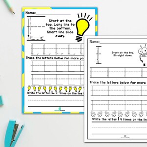 104 Alphabet Tracing Worksheet Bundle, Daycare Printable, Kindergarten ...