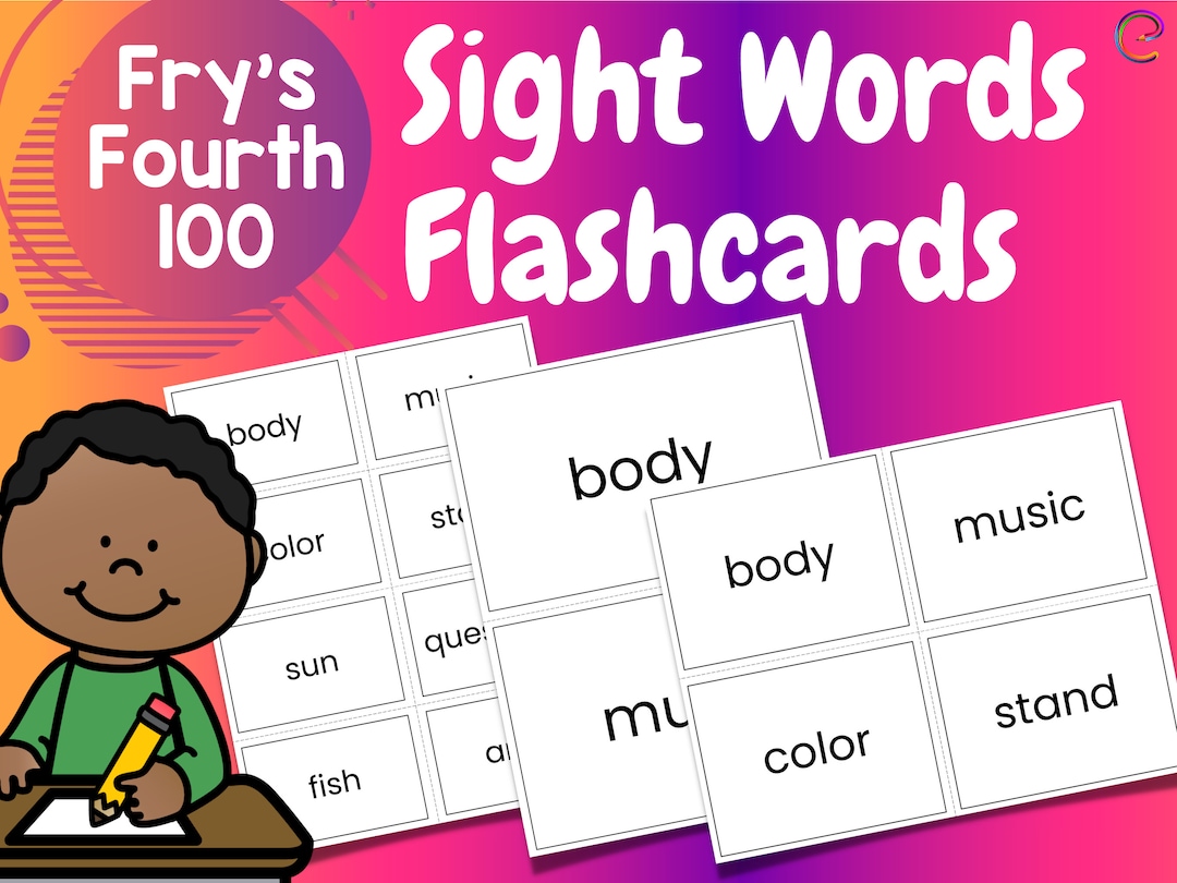 Fry Sight Words | Flashcards | Third Grade | Fourth Grade | Printable ...