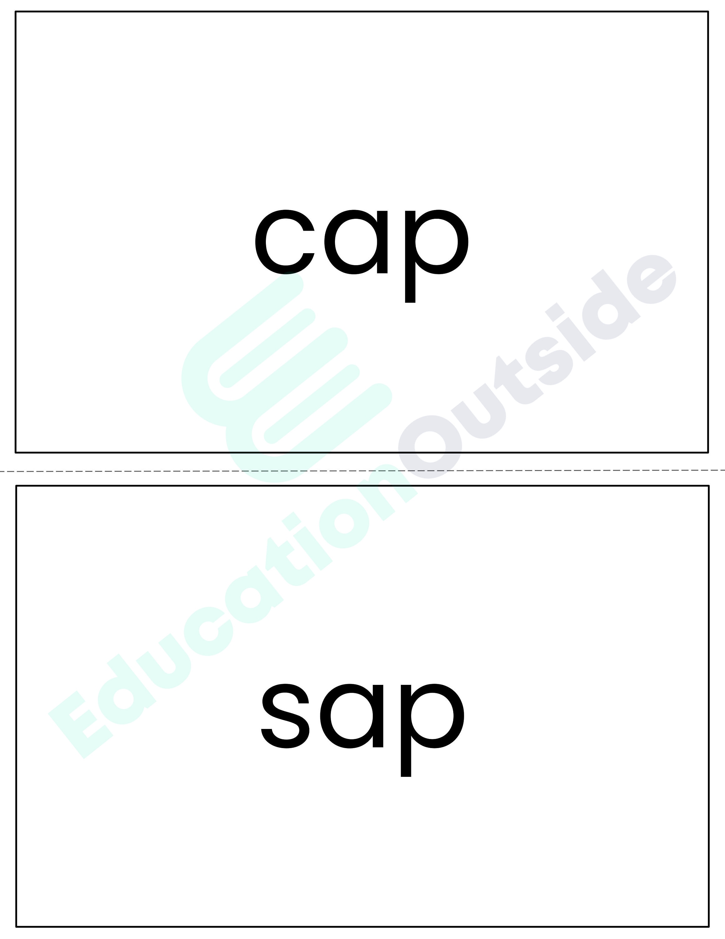 Word Families, Short Vowels, Flashcards Printable, Second Grade, First ...