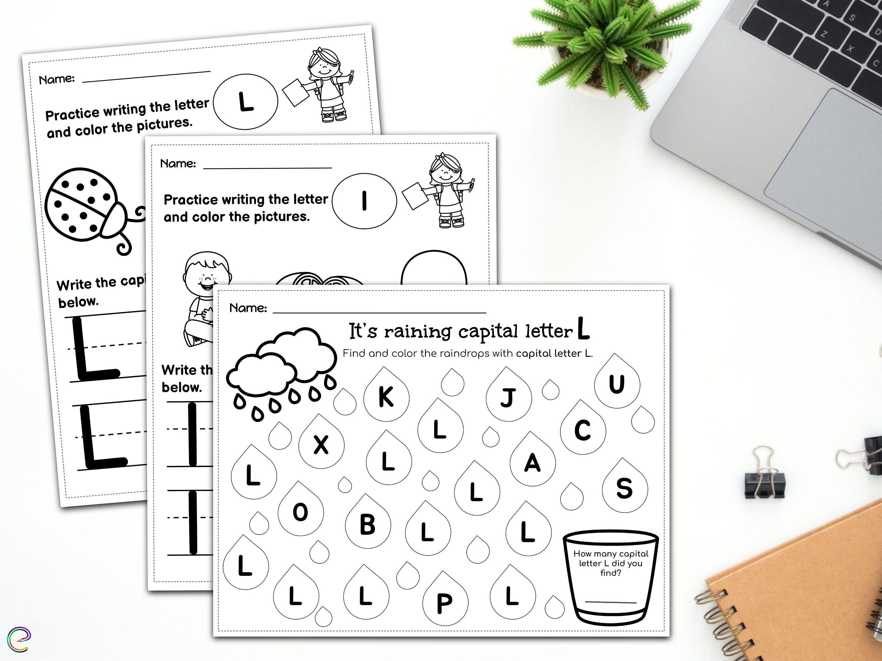 42 Letter L Alphabet Worksheets Education Printables Mega Bundle ...