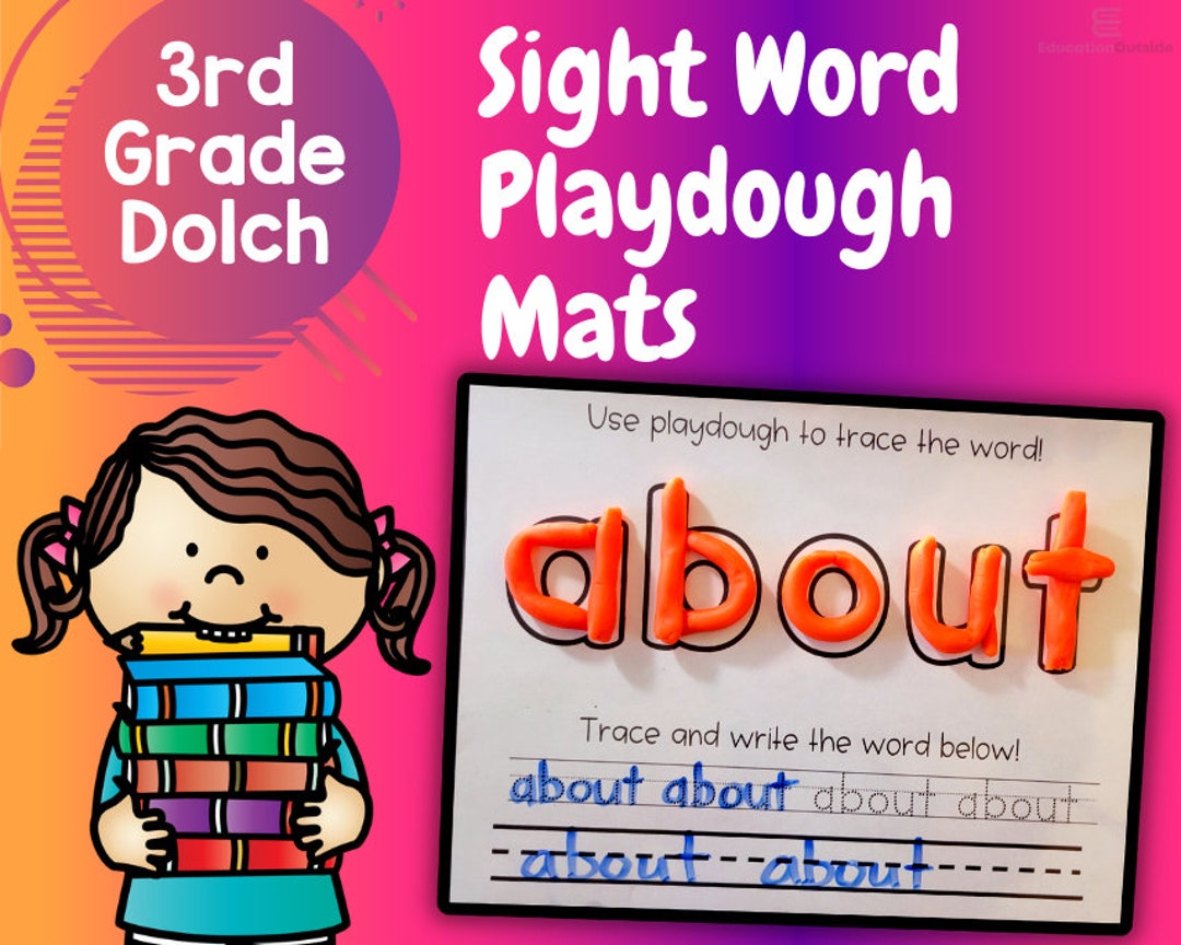 3rd Grade | Dolch Sight Words | Playdough Mats | Activity Sheets ...