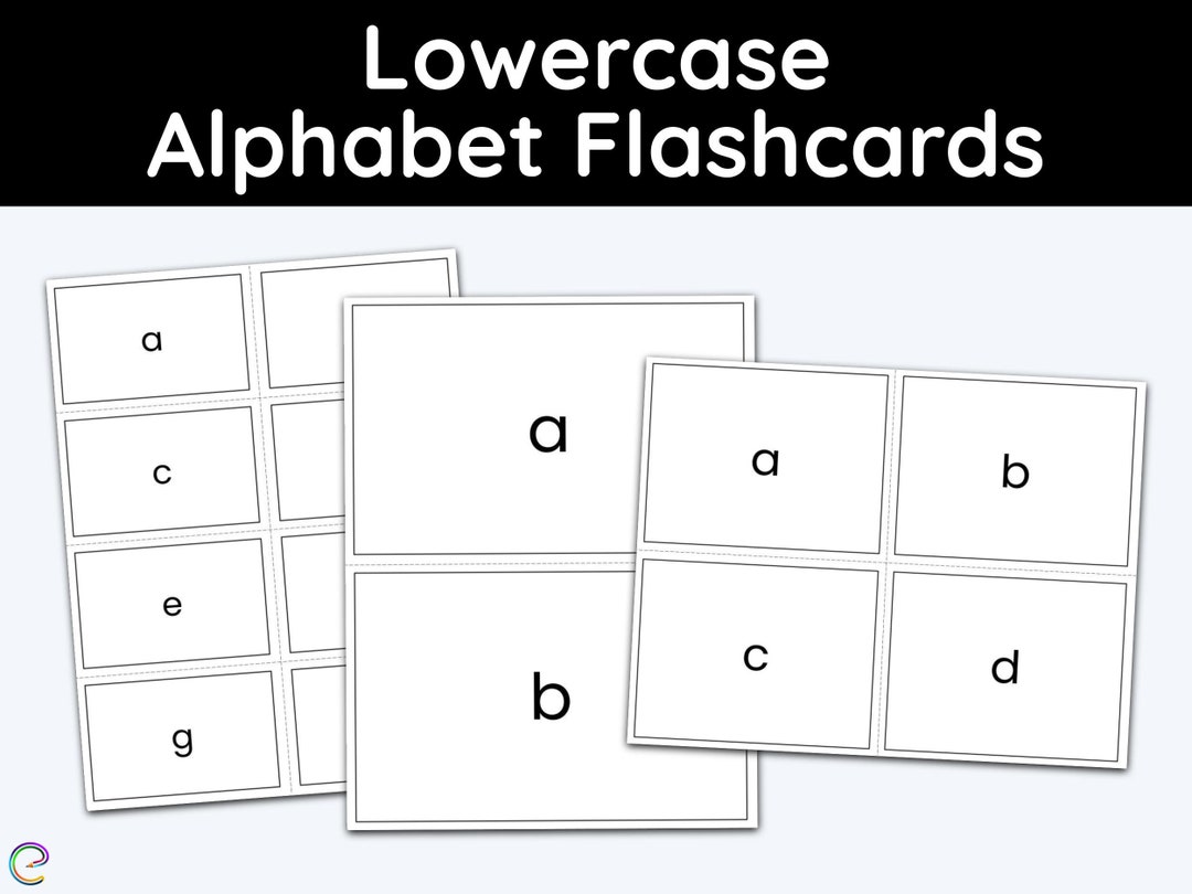 Alphabet Letters, Lowercase Letters, Flash Cards, Daycare Printable ...
