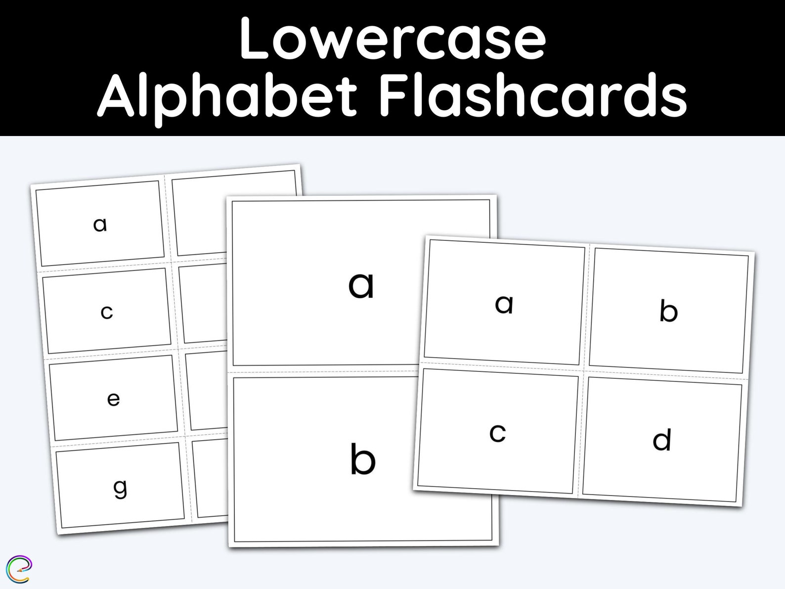 Alphabet Letters, Lowercase Letters, Flash Cards, Daycare Printable ...