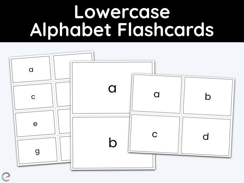 Alphabet Letters, Lowercase Letters, Flash Cards, Daycare Printable ...