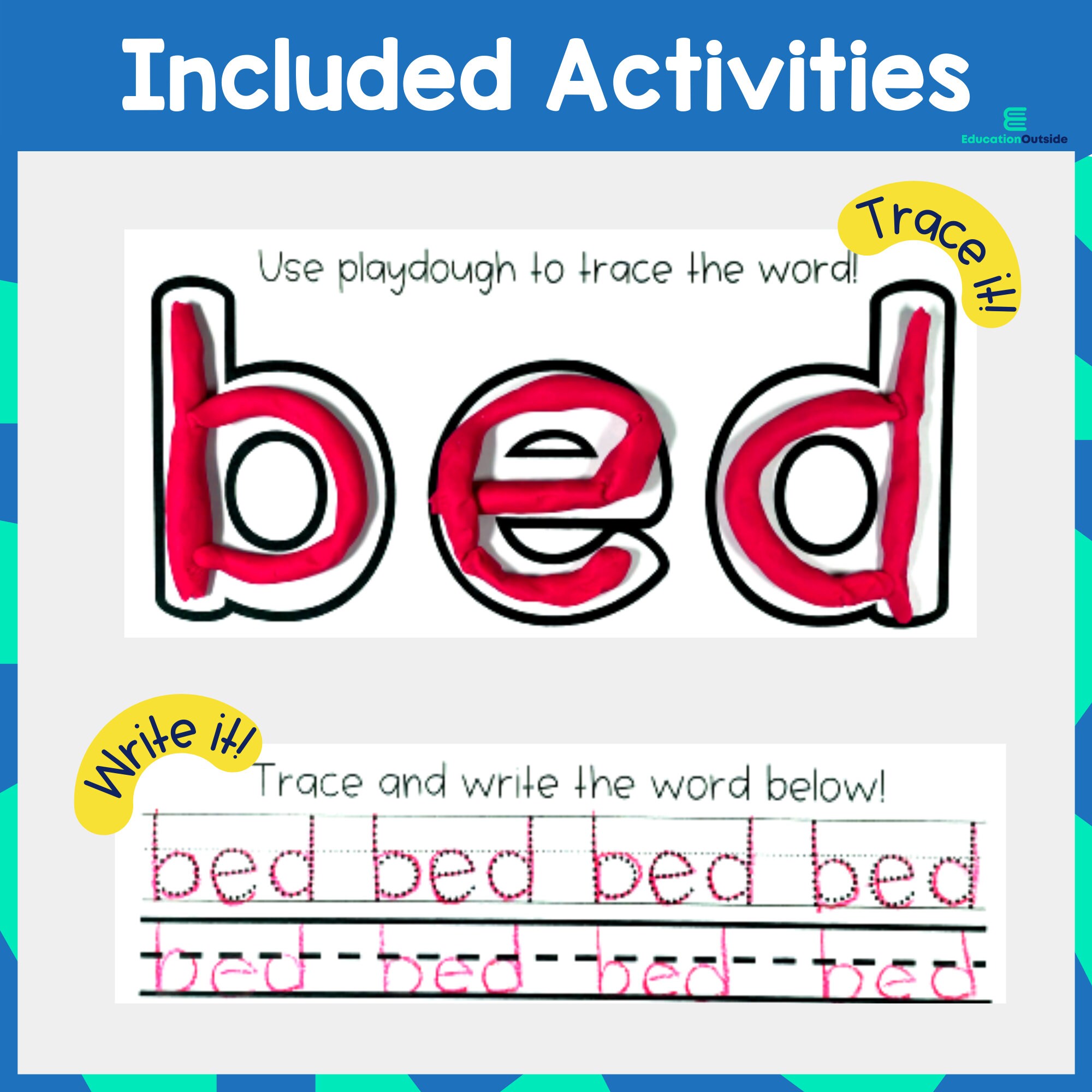 Short E, Playdough Mats, Vowel Sounds, Teaching Resources, Education ...