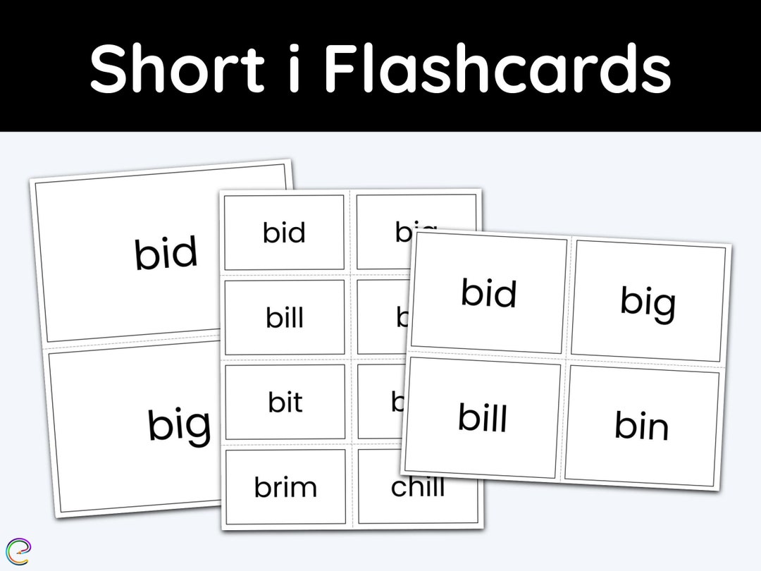 Short I, Vowels, Flashcards Printable, Short Vowels, Teaching Resources ...