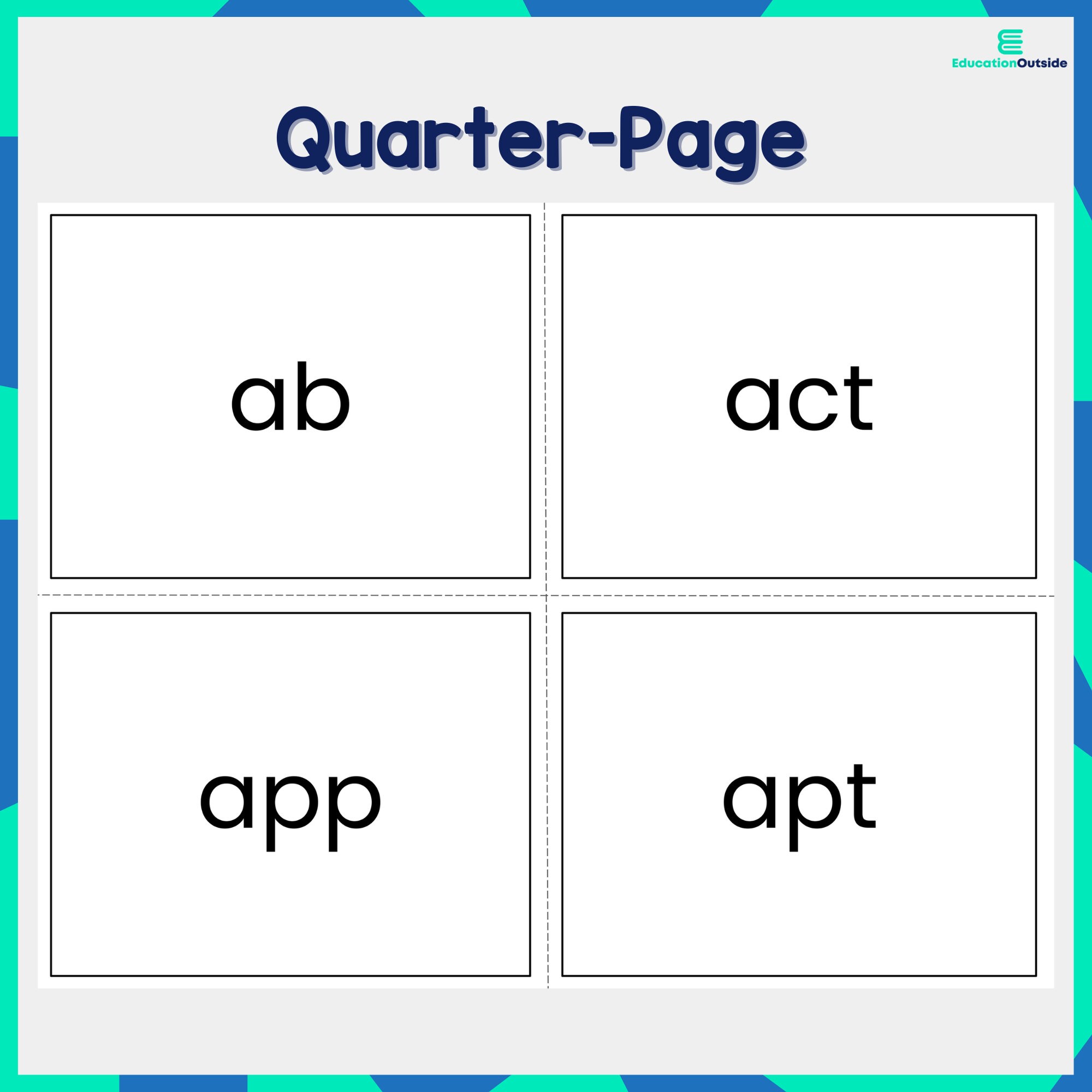 Short Vowels, Short A, Flashcards, CVC Words, Education Printables ...