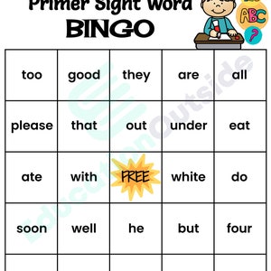 Dolch Sight Words | Bingo | Kindergarten Worksheets | Activity Sheets ...