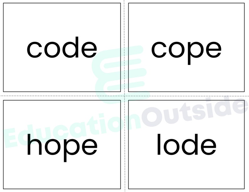 Long Vowels, Magic E, Flash Cards, First Grade, Second Grade ...