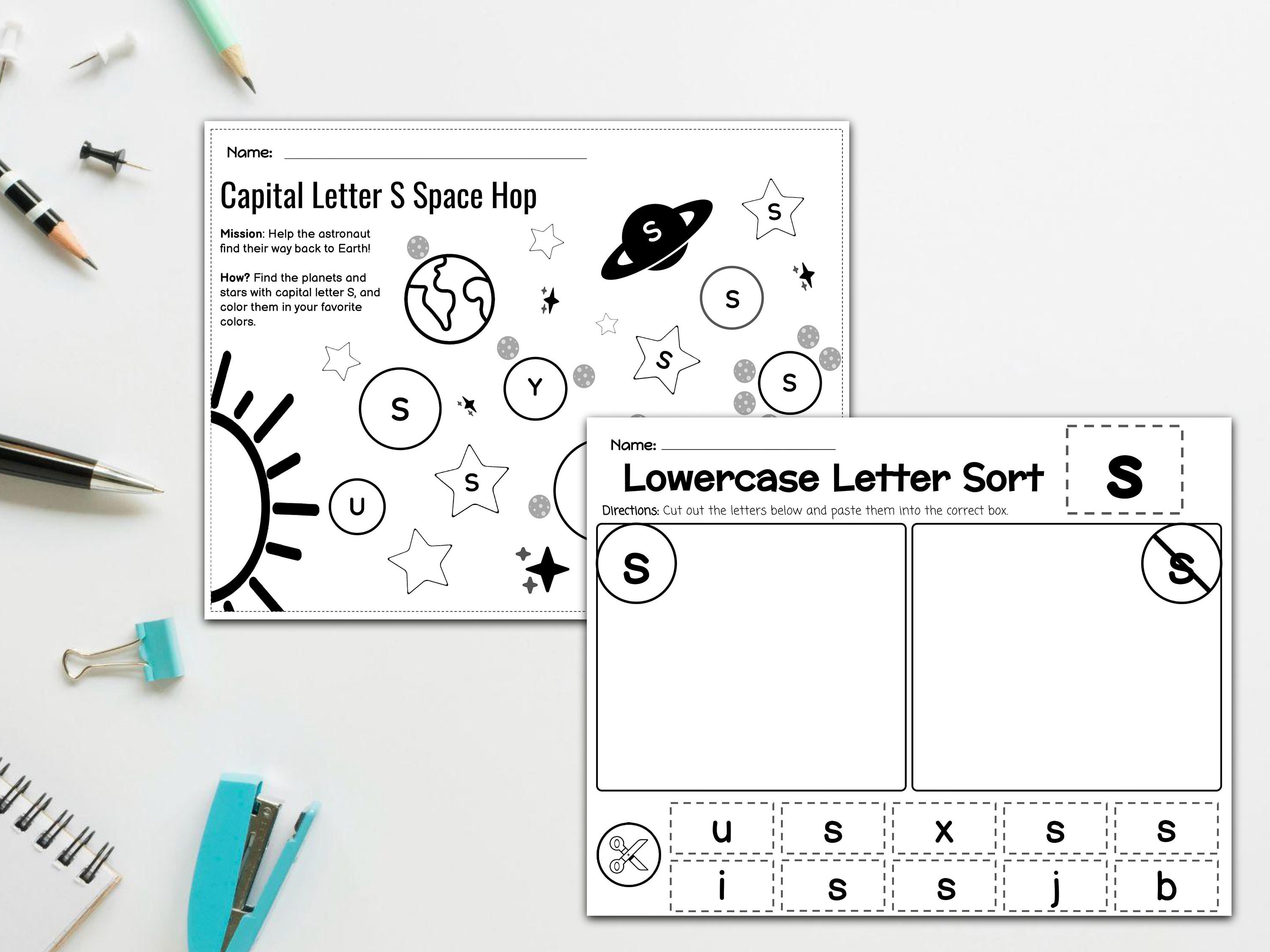42 Letter S Handwriting Practice Worksheets and Education Printables ...