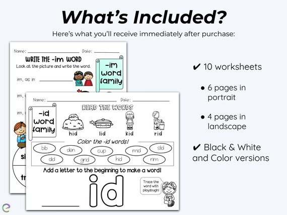 Family Word Tracer Pages