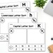 52 Cut Sort Paste Alphabet Worksheets, Activity Sheets, Daycare ...