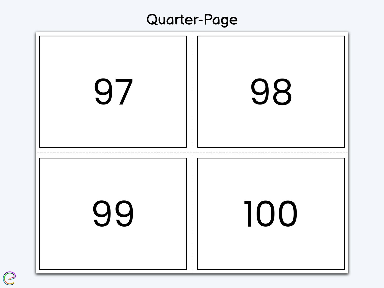 Number Cards, Numbers 1-100, Education Printables, Number Printable ...