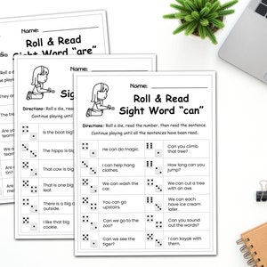 Roll a Sight Word Kids Worksheet Activity, Teacher Resources Education ...