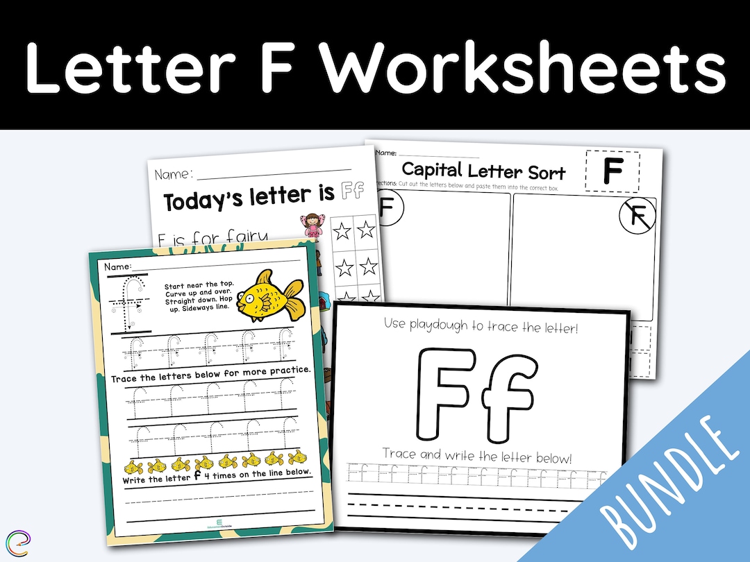 Letter F Worksheets