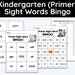 Dolch Sight Words | Bingo | Kindergarten Worksheets | Activity Sheets ...