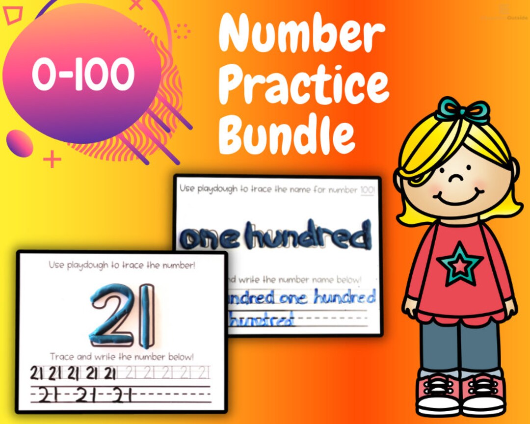 202 PAGES | Number Practice | 0-100 | Mega Bundle | Playdough Mats ...