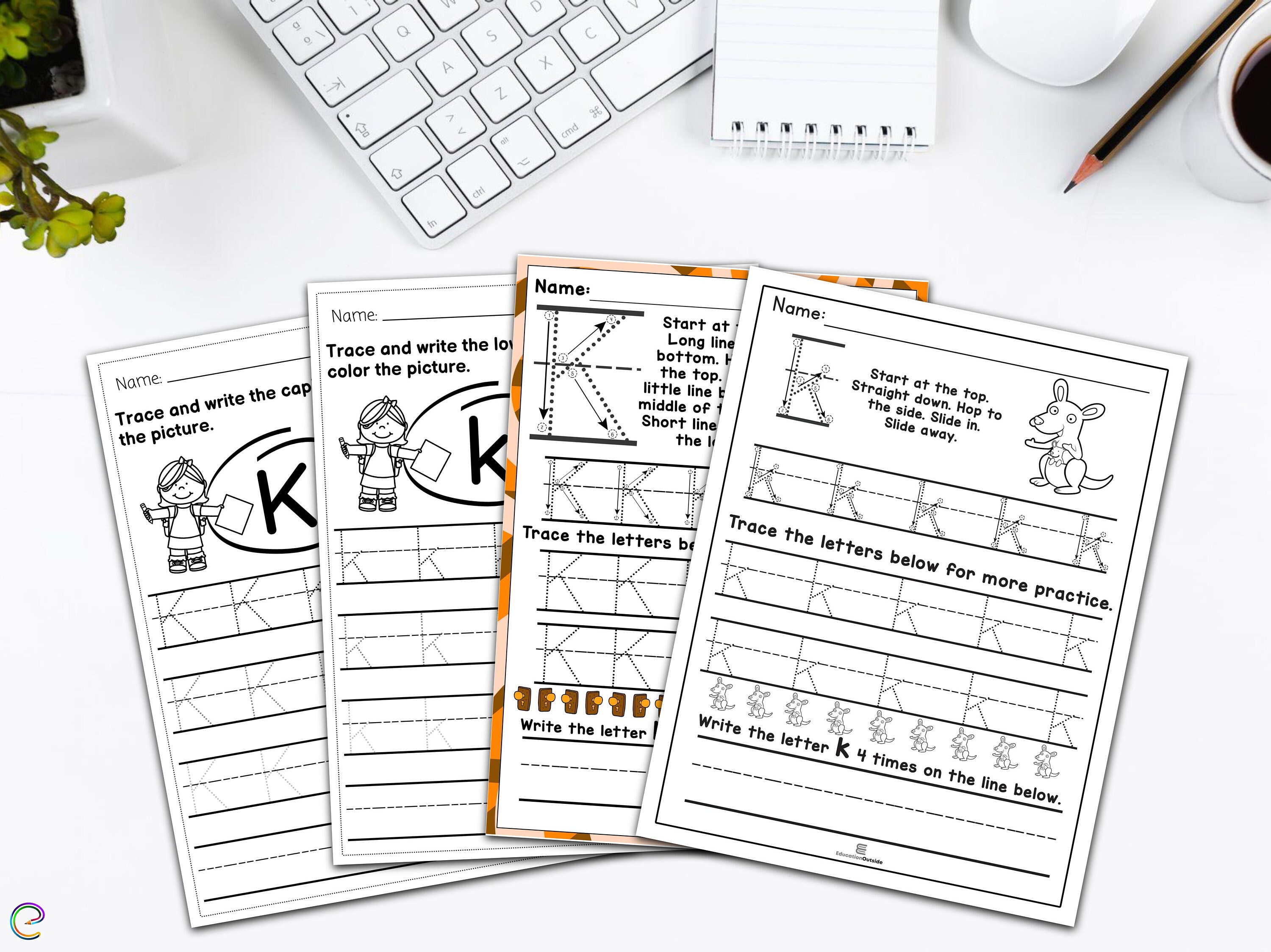 42 Letter K Education Printables, Children Activities Teaching ...