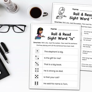 Roll a Sight Word Mega Bundle, Education Printables for Early Learning ...