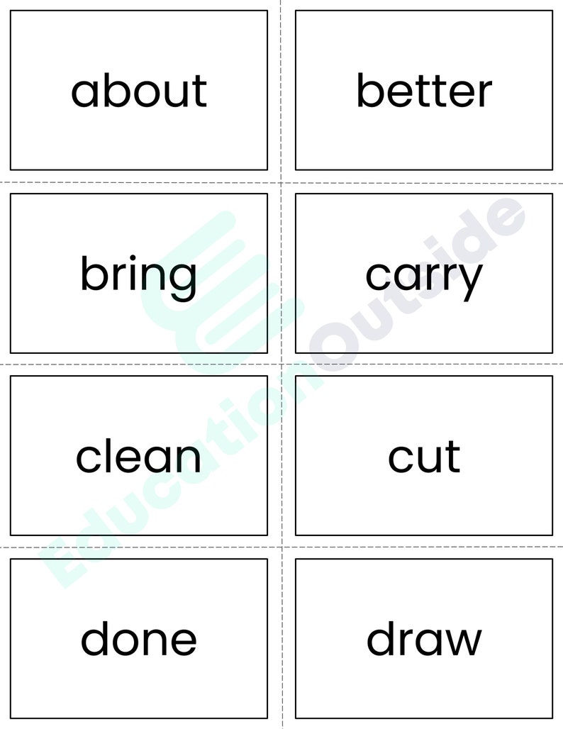 Mega Bundle Dolch Sight Words Flashcards Preschool - Etsy