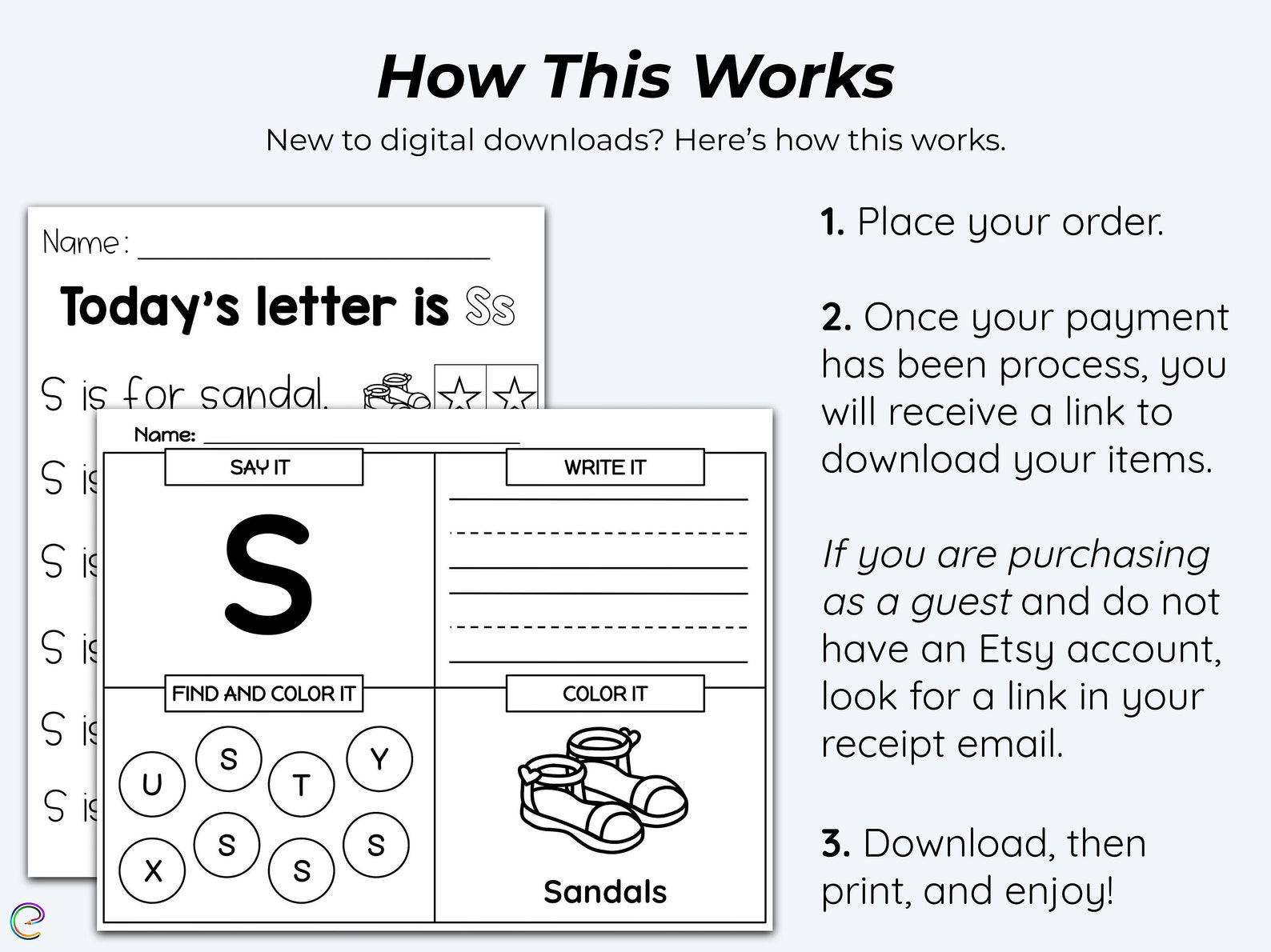 42 Letter S Handwriting Practice Worksheets and Education Printables ...