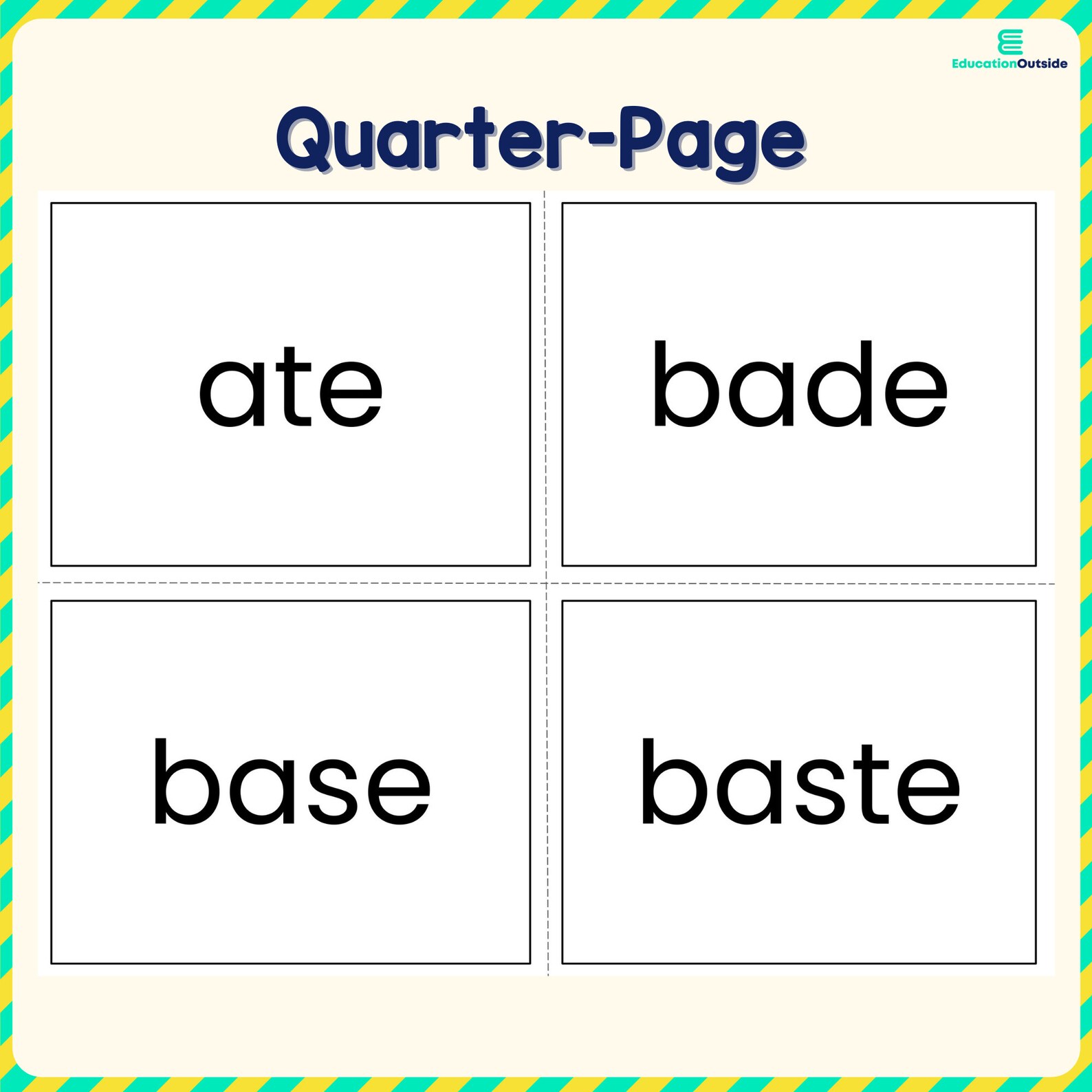 Long Vowels, Magic E, Flash Cards, First Grade, Second Grade ...