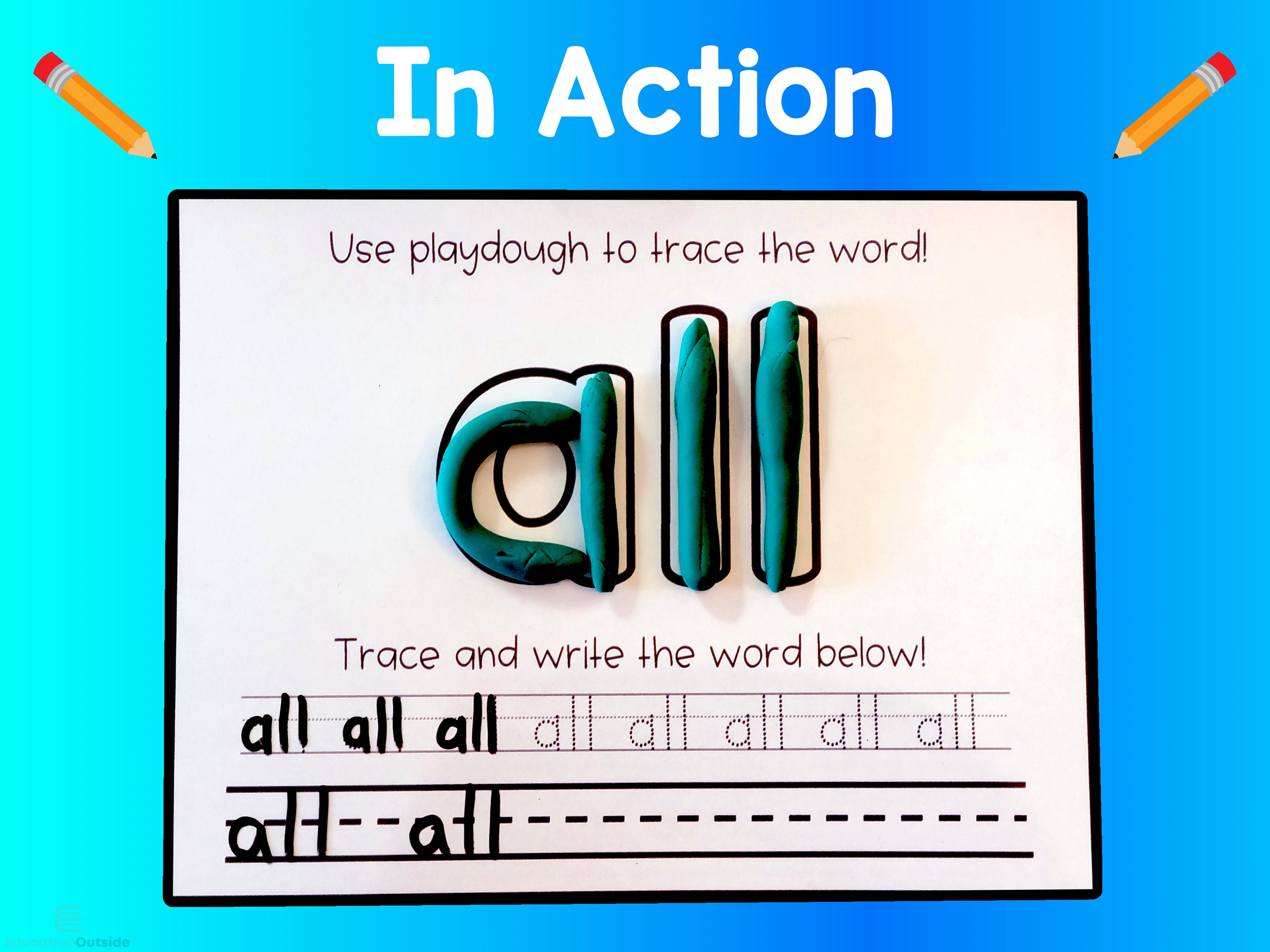 Kindergarten | Dolch Sight Words | Playdough Mats | Montessori ...