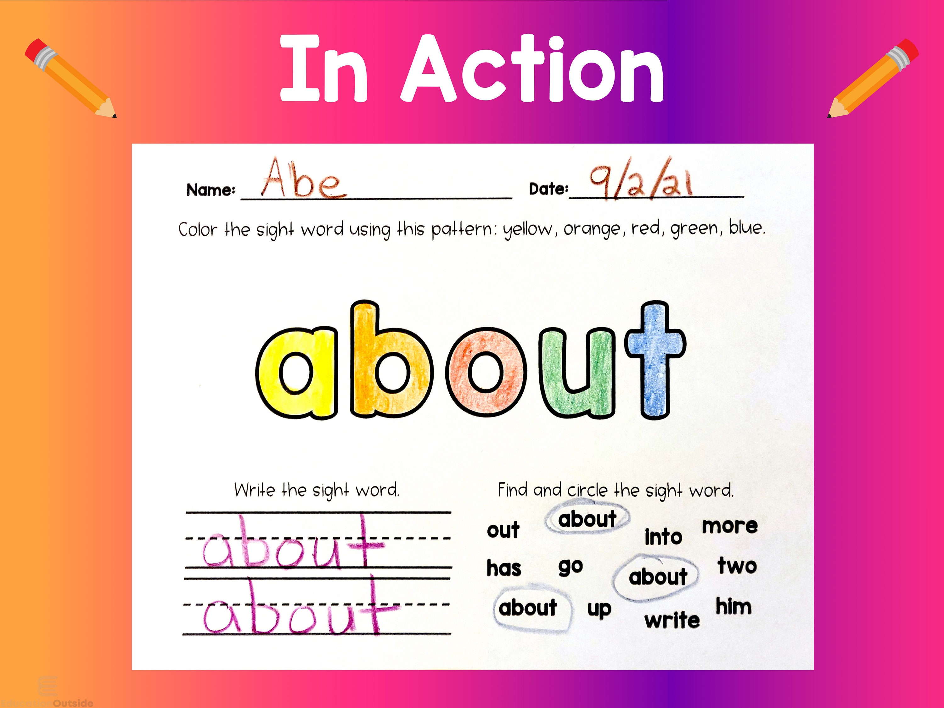 51-75 | Fry Sight Words | Coloring Worksheets | Kids Worksheets ...