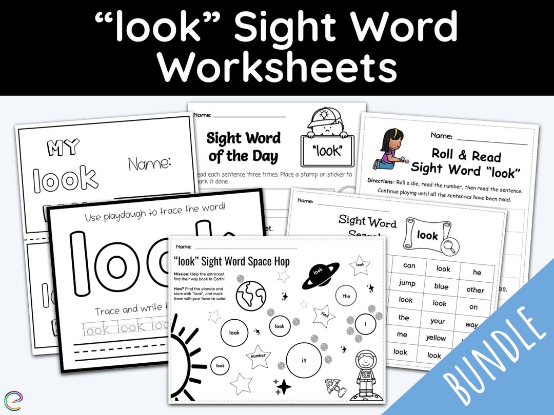 Sight Word Look, Sight Words, Children Worksheets, Early Learning ...