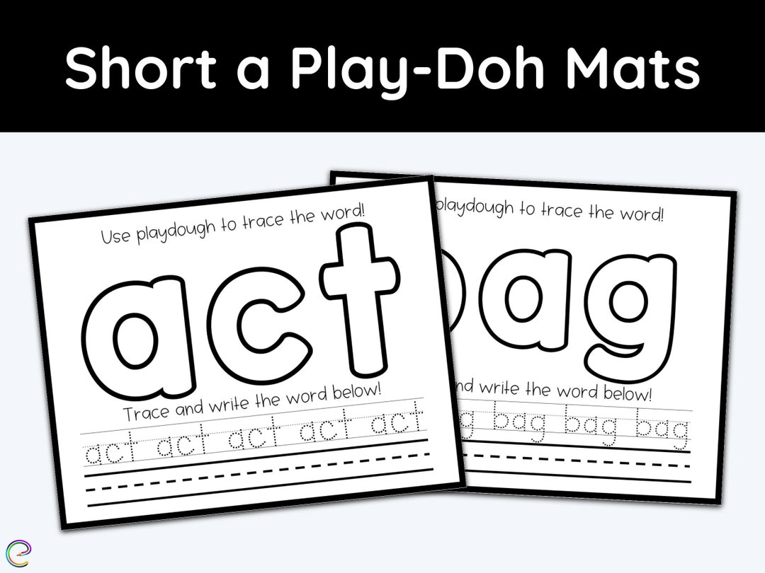 Short A, Playdough Mats, Short Vowels, CVC Words, Kindergarten ...