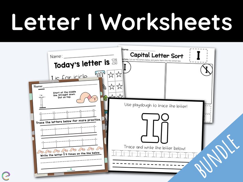 42 Letter I Alphabet Printable Kids Worksheets, Education Printables ...