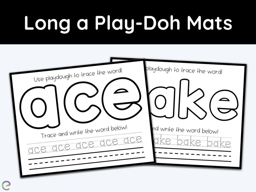 1st Grade, 2nd Grade, Playdough Mats, Vowel Sounds, Long A, Children ...