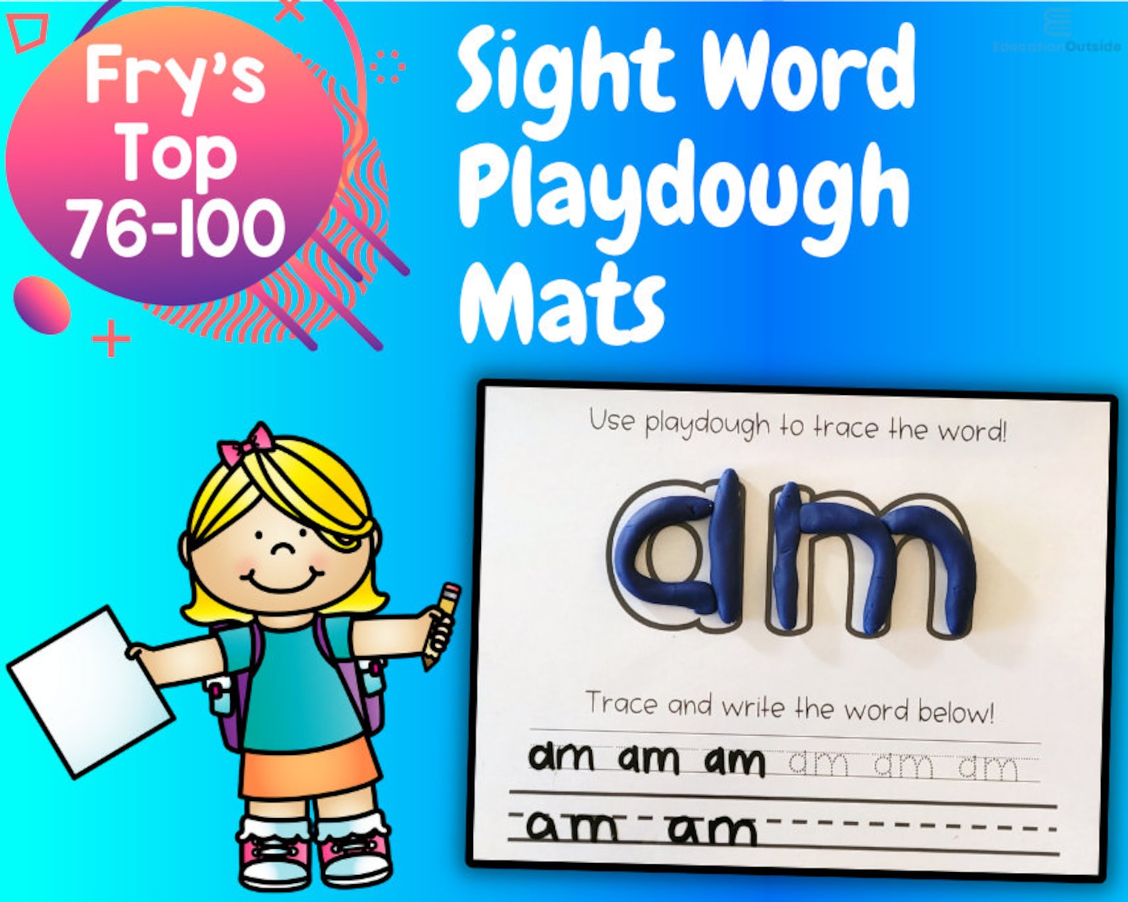 76-100 | Sight Words | Playdough Mats | First Grade | Activity Sheets ...