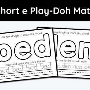 Short E, Playdough Mats, Vowel Sounds, Teaching Resources, Education ...