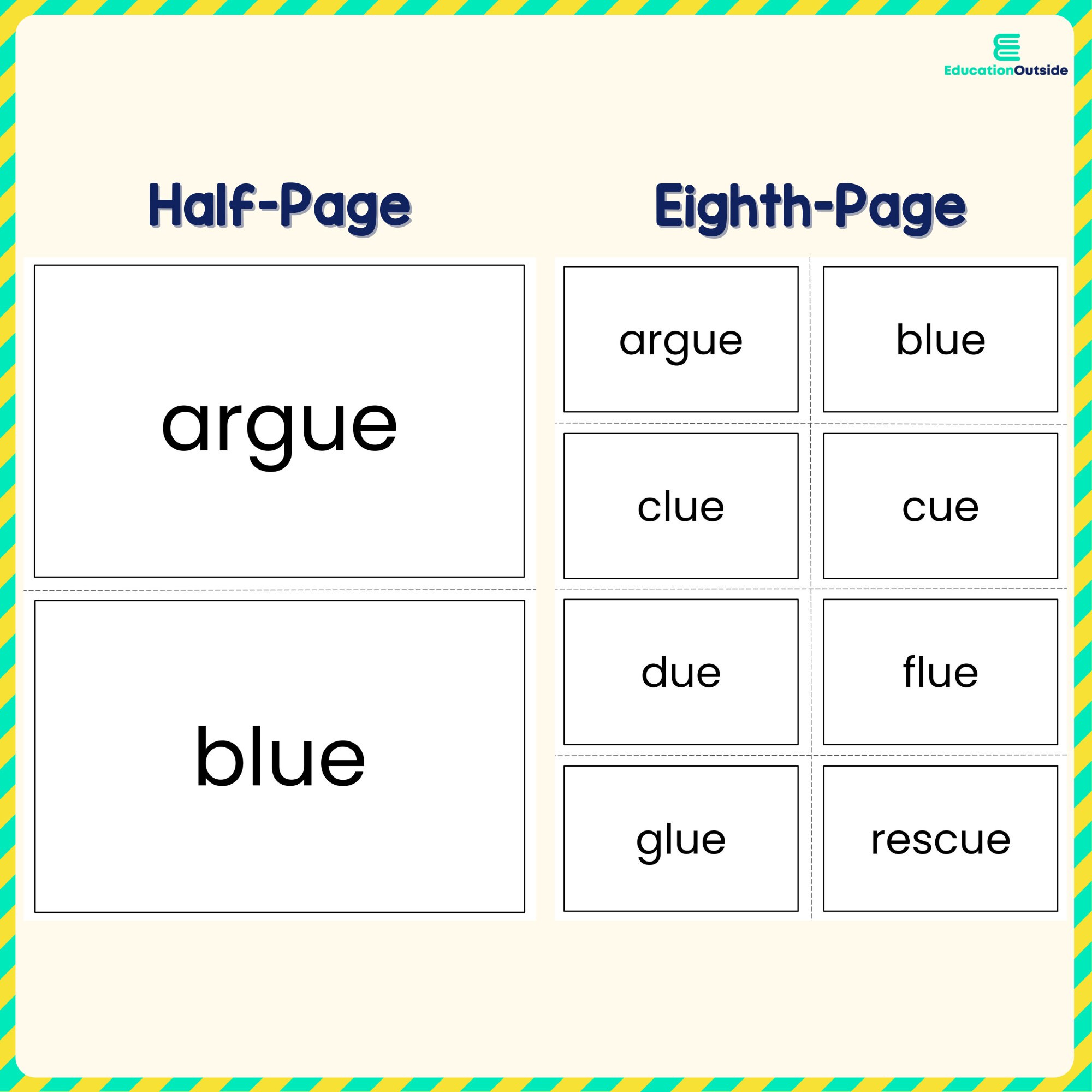 Long U, Flashcards Printable, Word Families, Learning Materials, Vowel ...
