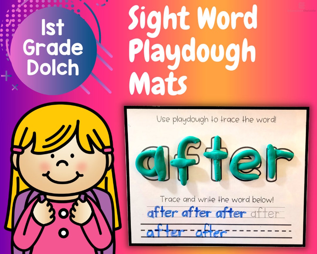 First Grade | Dolch Sight Words | Playdough Mats | Home Schooling ...