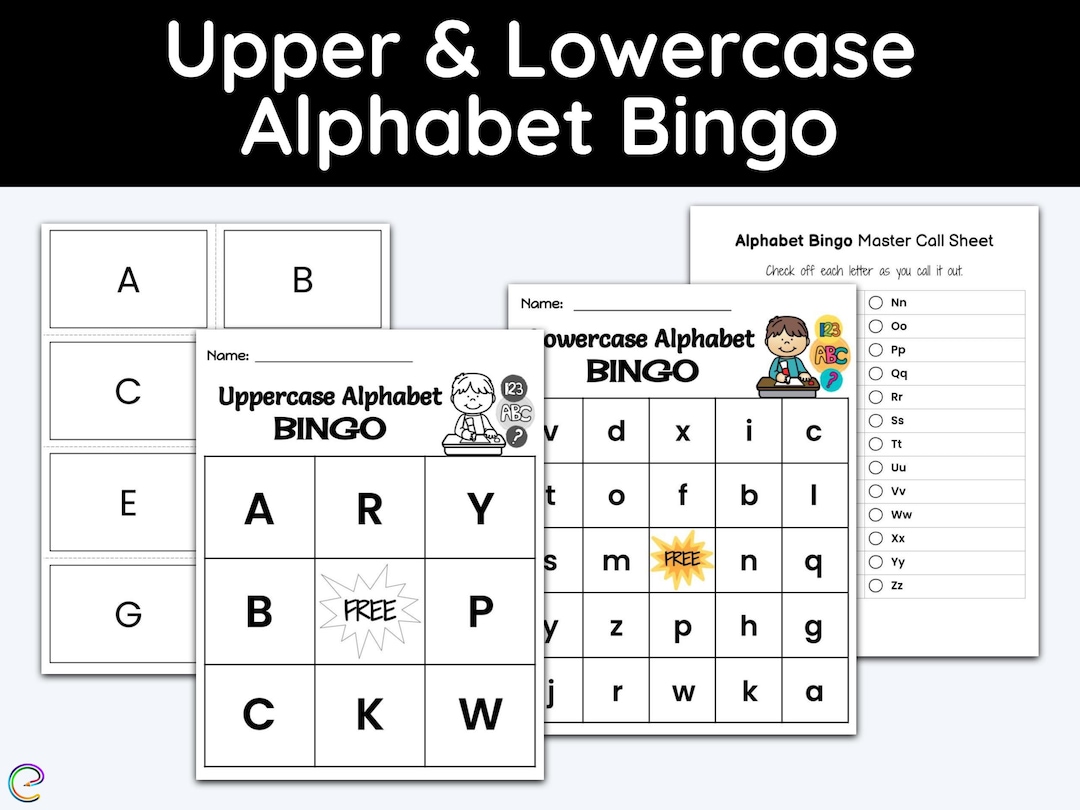 Bingo | Alphabet Printable | Children Activities | Daycare Printable ...