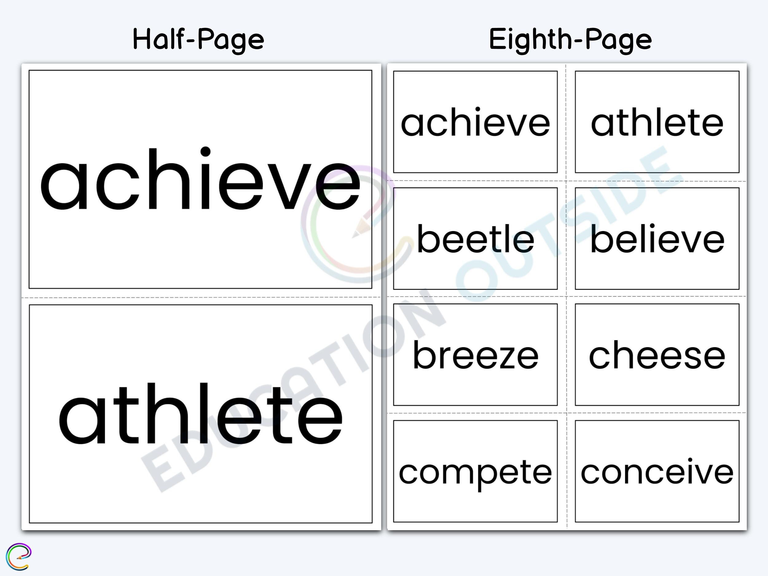 Long E, Long Vowels, Magic E, Flashcards, 1st Grade, 2nd Grade ...
