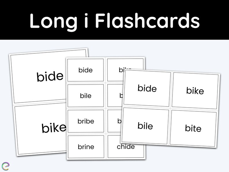 Vowel Sounds, Long I, Flashcards Printable, Teacher Resources ...
