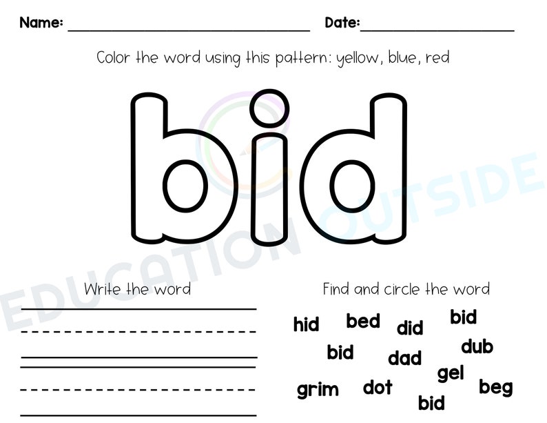 Short I, Short Vowels, Kids Coloring Pages, Children Activities ...