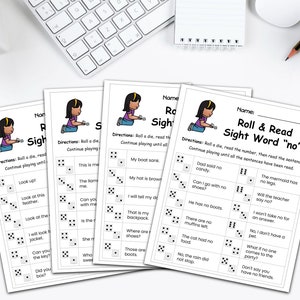 Roll a Sight Word Kids Worksheet Activity, Teacher Resources Education ...