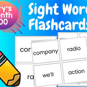 Frys Sight Words Sight Word Flashcards Children Activities Homeschool ...