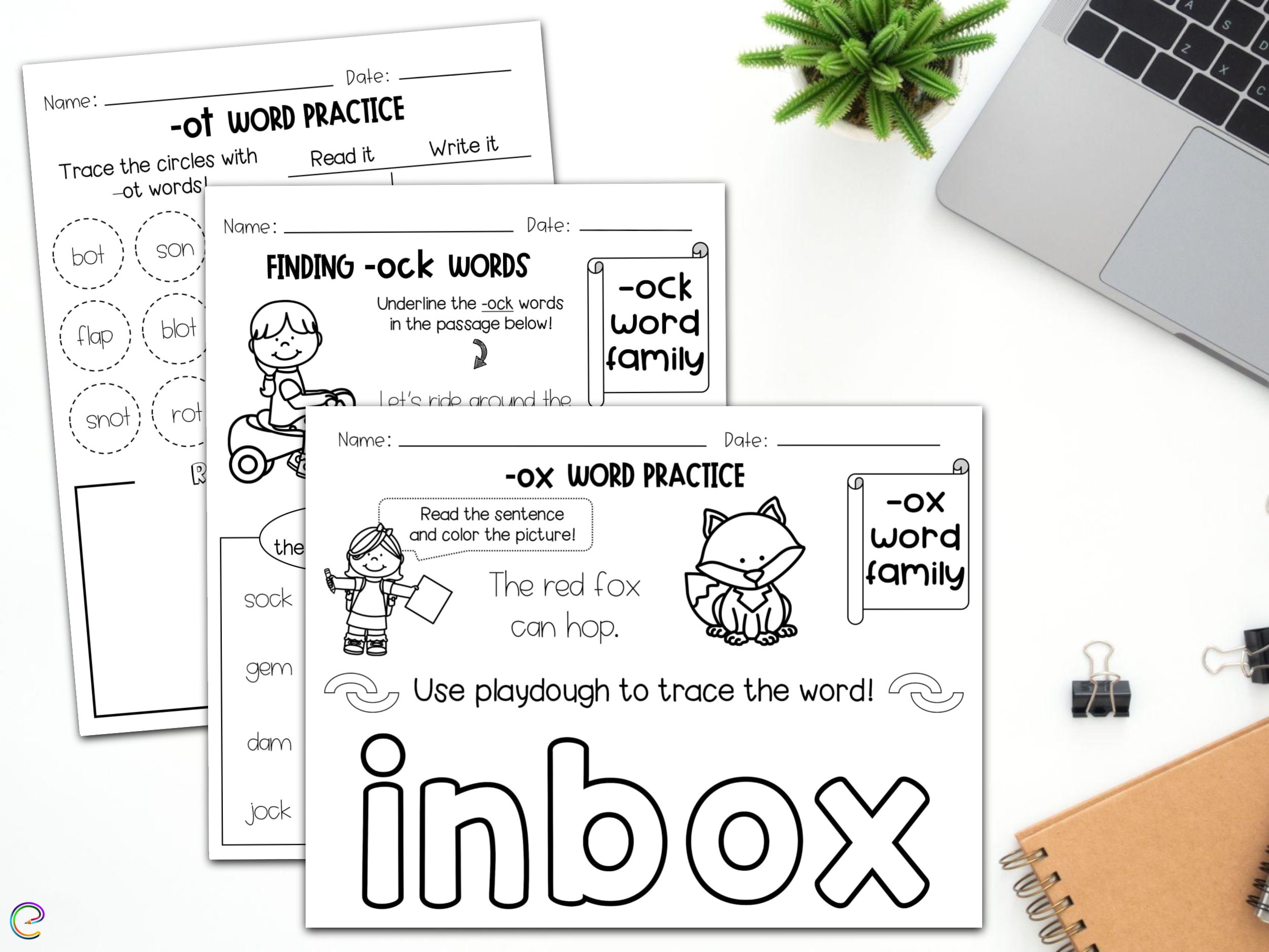 Short Vowel Word Families Short O Children (Instant Download) - Etsy