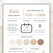 Wedding Attire Card Template Champagne Color, Guest Dress Code Insert ...