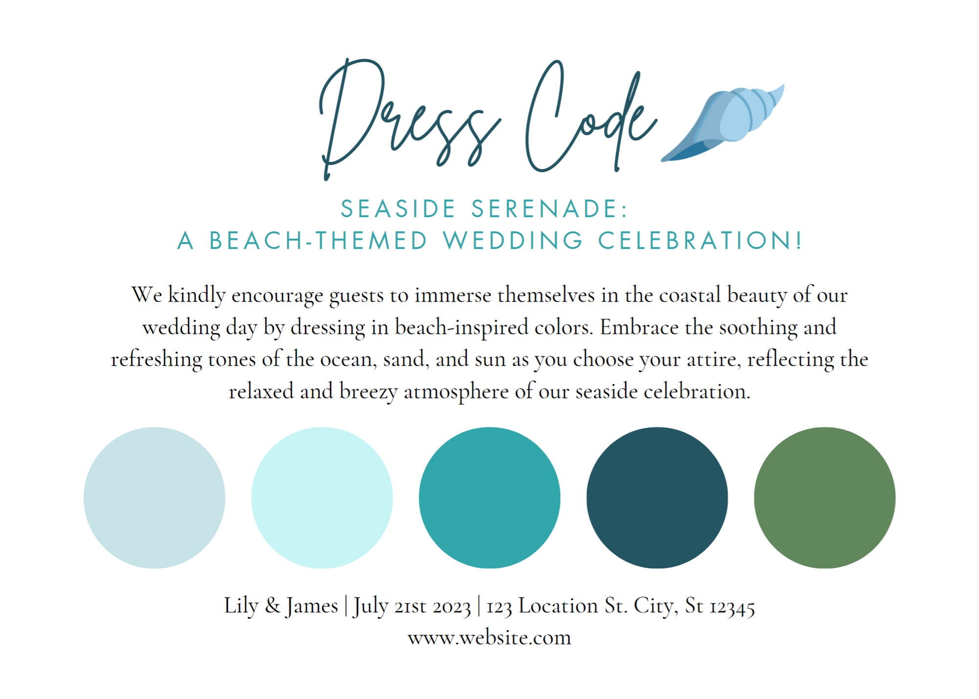 Wedding Guest Attire Card Mood Board Wedding Color Palette Beach Wedding Boho Beach Themed ...