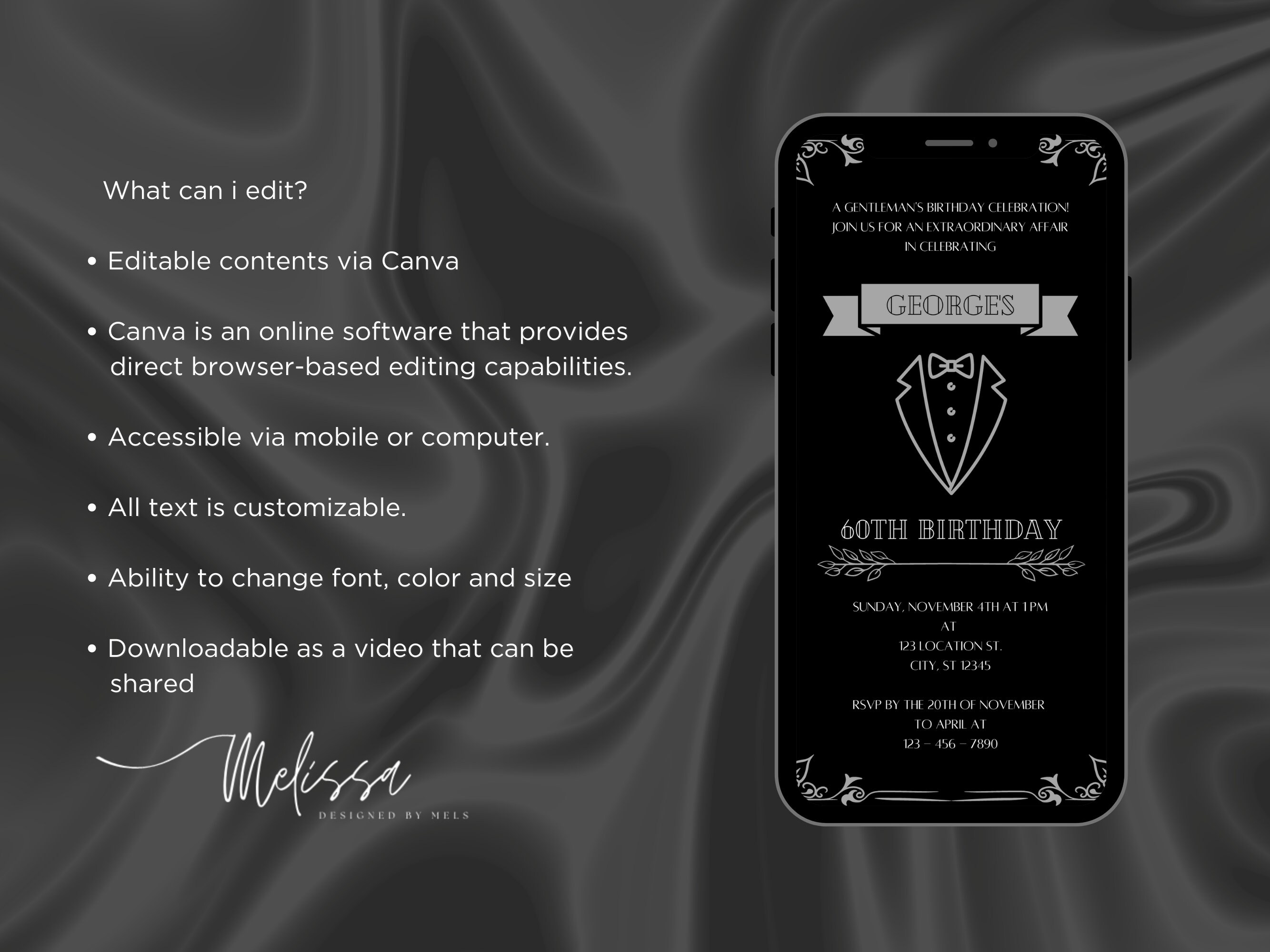 Mens Vintage Invitation 40th Birthday Men 50th Birthday Men 60th ...